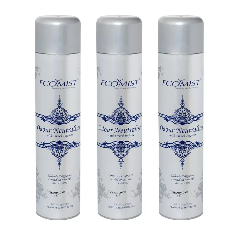 3x Fragrance Refills 650ml Can For Maxi Dispensers | Ecomist Australia