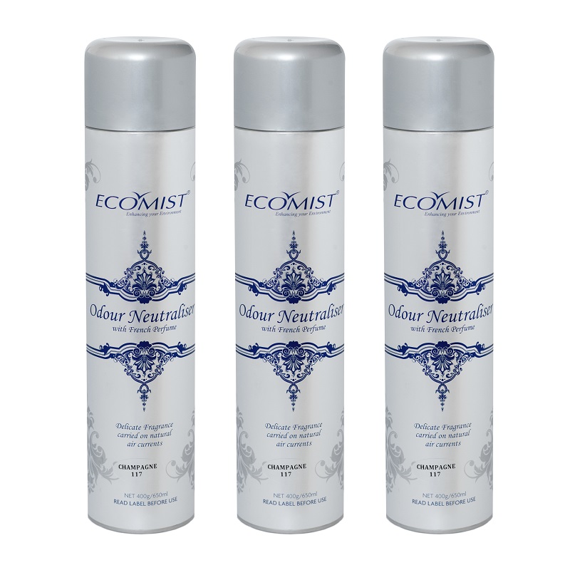 3x Fragrance Refills 650ml Can For Maxi Dispensers | Ecomist Australia