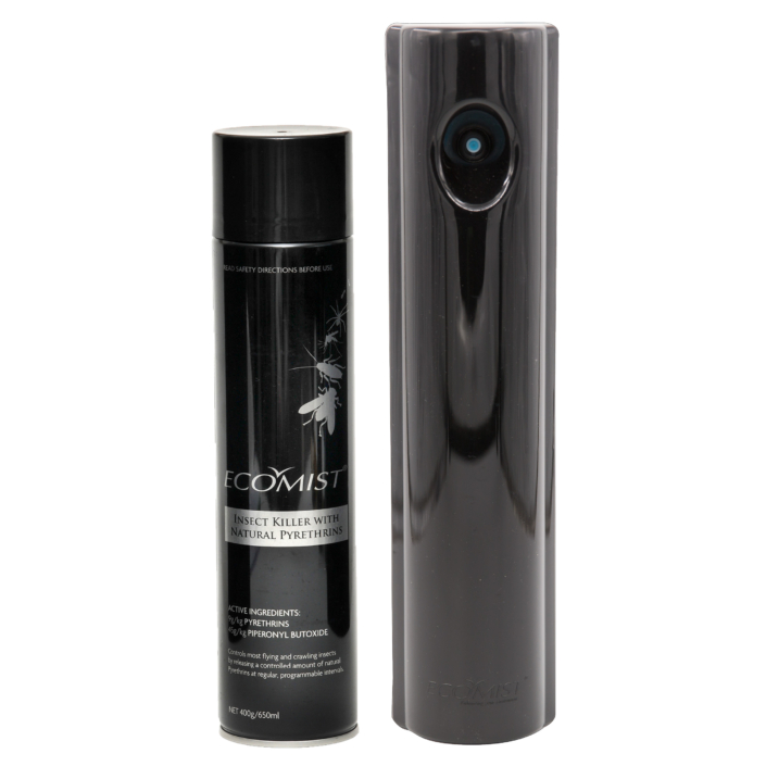 Maxi Automatic Dispenser Insect Killer Starter Pack (Black) | Ecomist ...